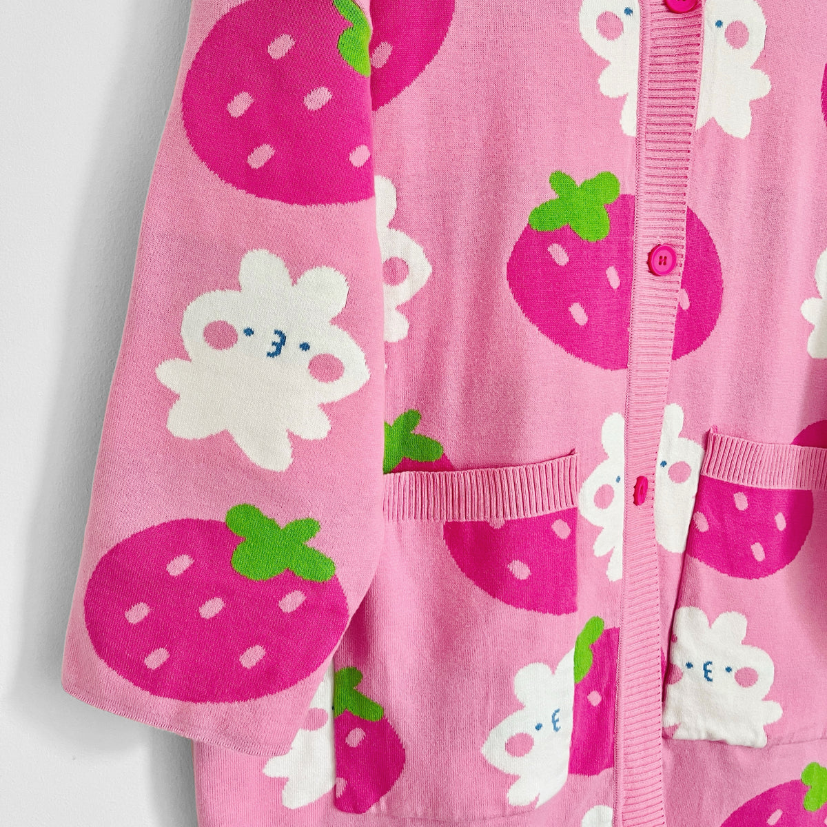 TOM happy bunny strawberry cardigan – Yoyo The Ricecorpse