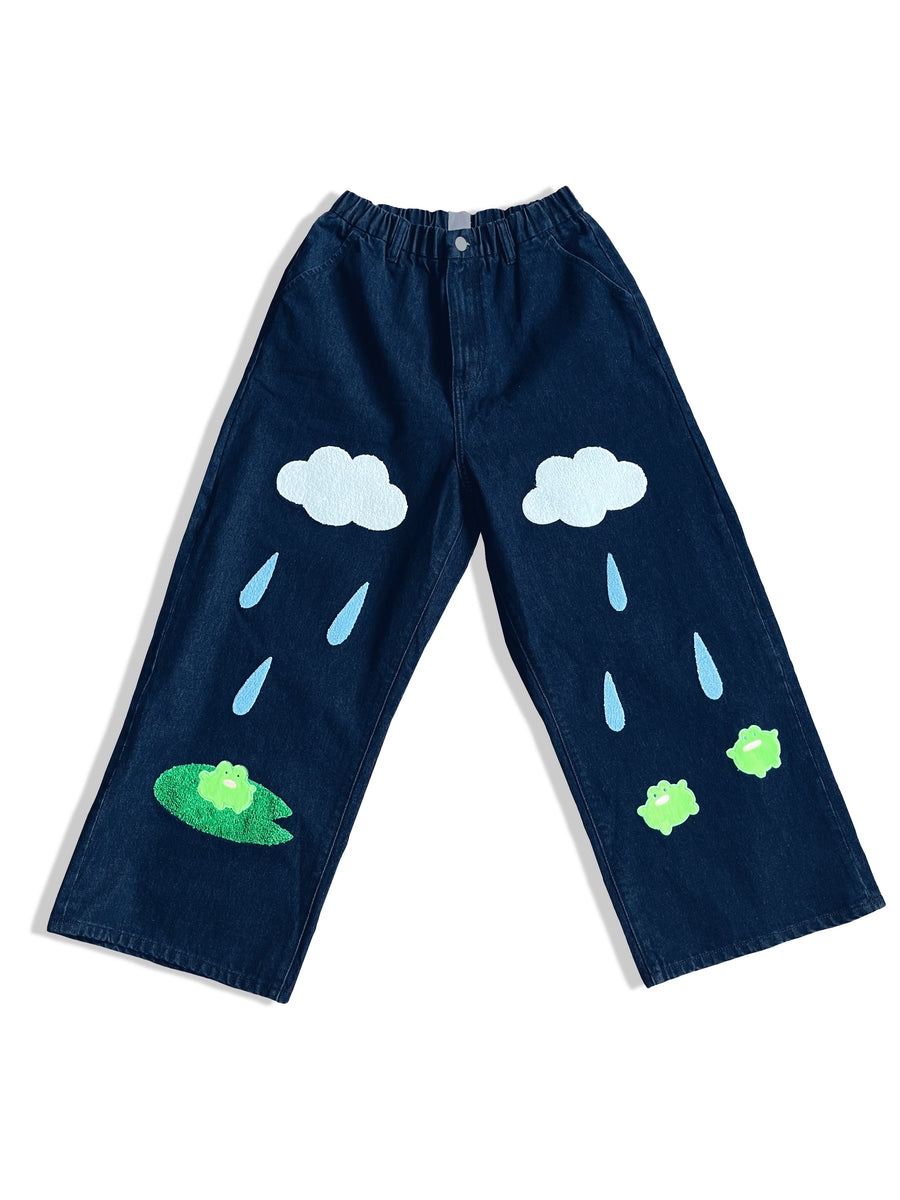 Let it rain denim pants – Yoyo The Ricecorpse