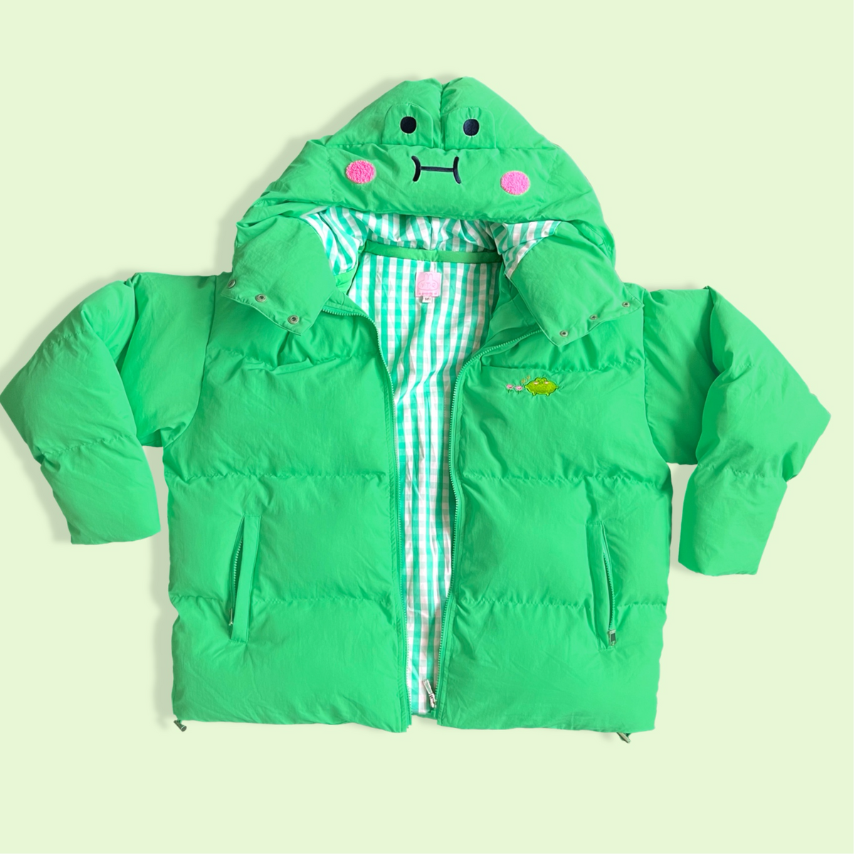 Frog puffer jacket (oversized) – Yoyo The Ricecorpse