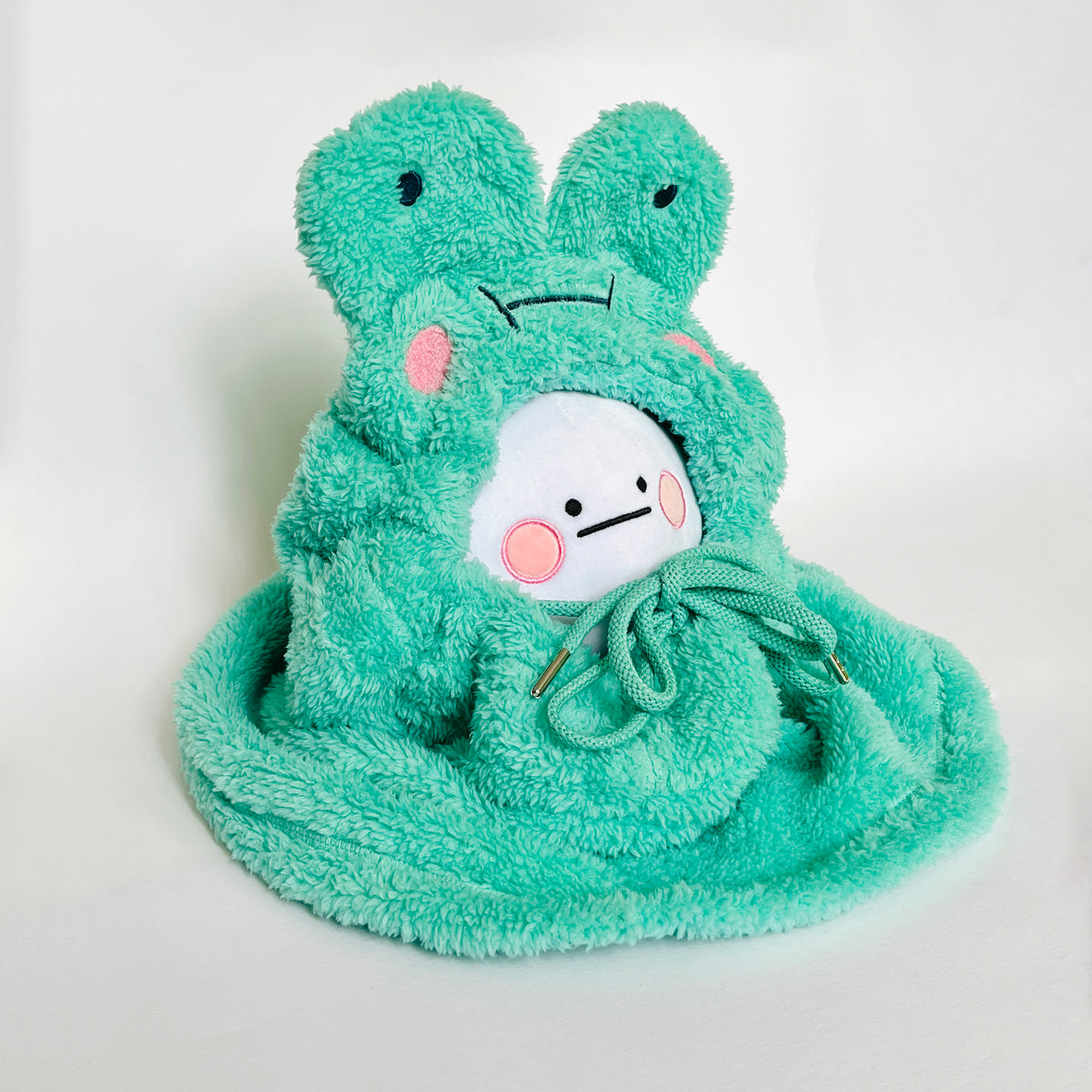 PREORDER Frog hood (forest green) – Yoyo The Ricecorpse