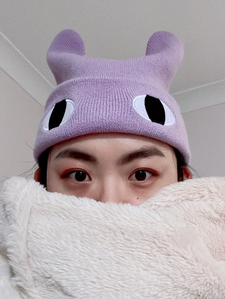 Yokai bunny beanie (Lilac) – Yoyo The Ricecorpse